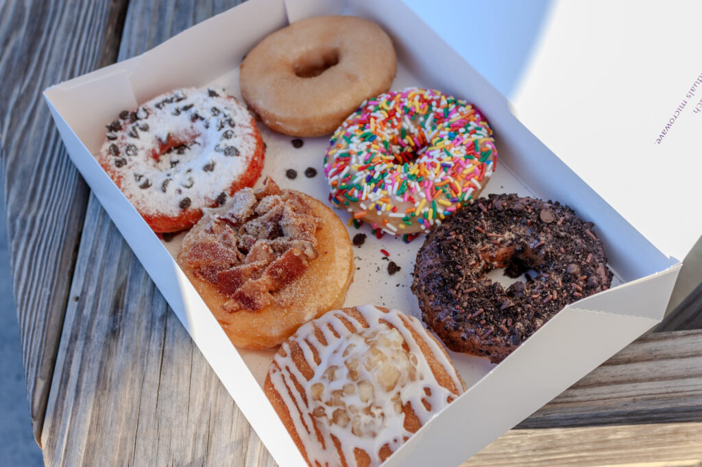 Daybreak Donuts - Hot and Hand-dipped with a Chance of Sprinkles